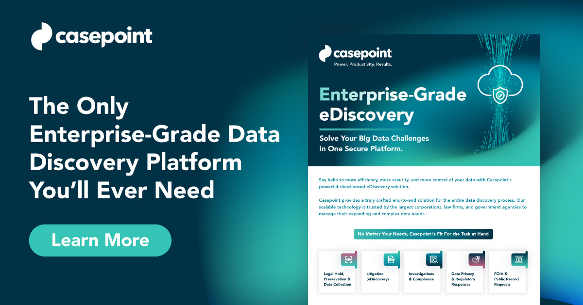 eDiscovery Brochure | Casepoint Enterprise-Grade Data Discovery Platform