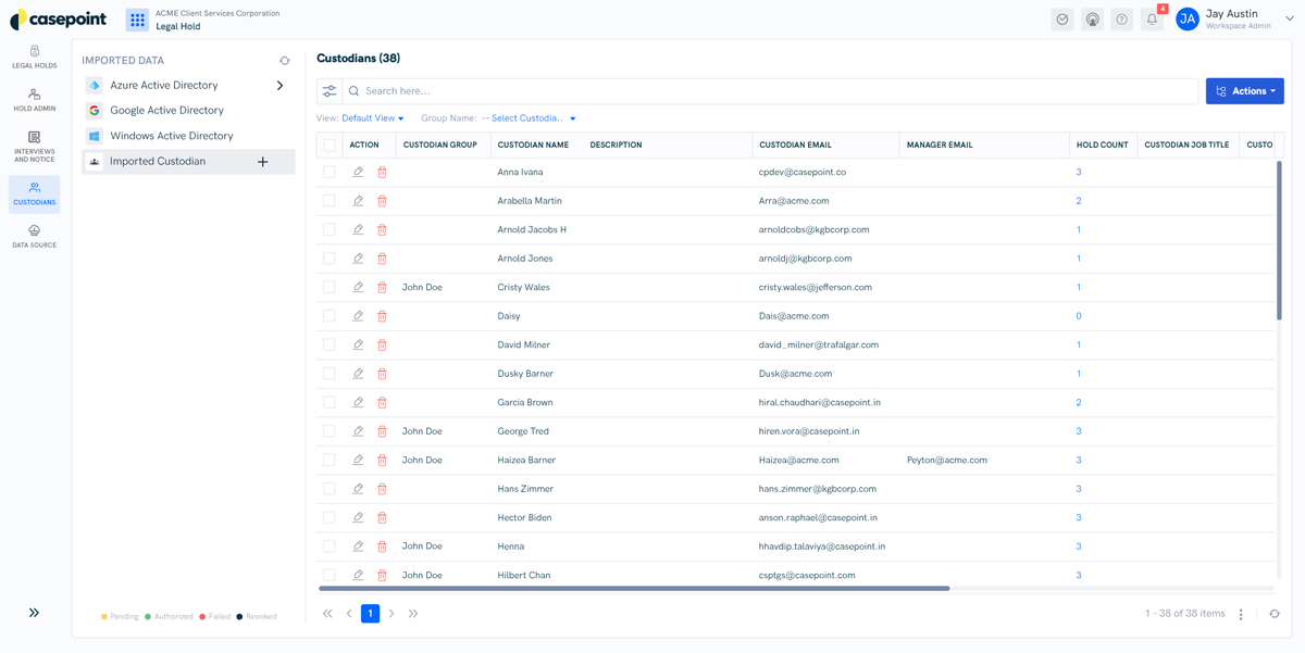 Top 5 Enhancements to Casepoint Legal Hold